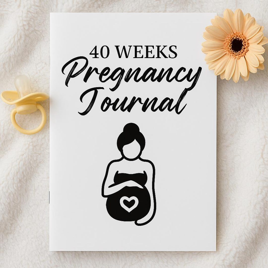 Celebrate the Journey: Minimalist 40 Weeks Pregnancy Journal ...