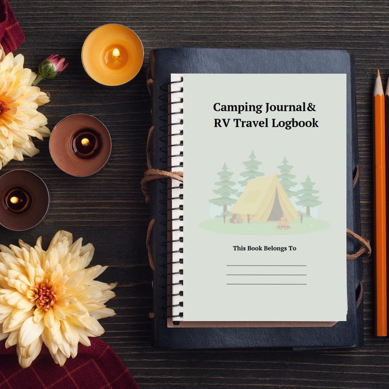 Camping Journal & Checklist Bundle – Printable + Editable | Digital ...