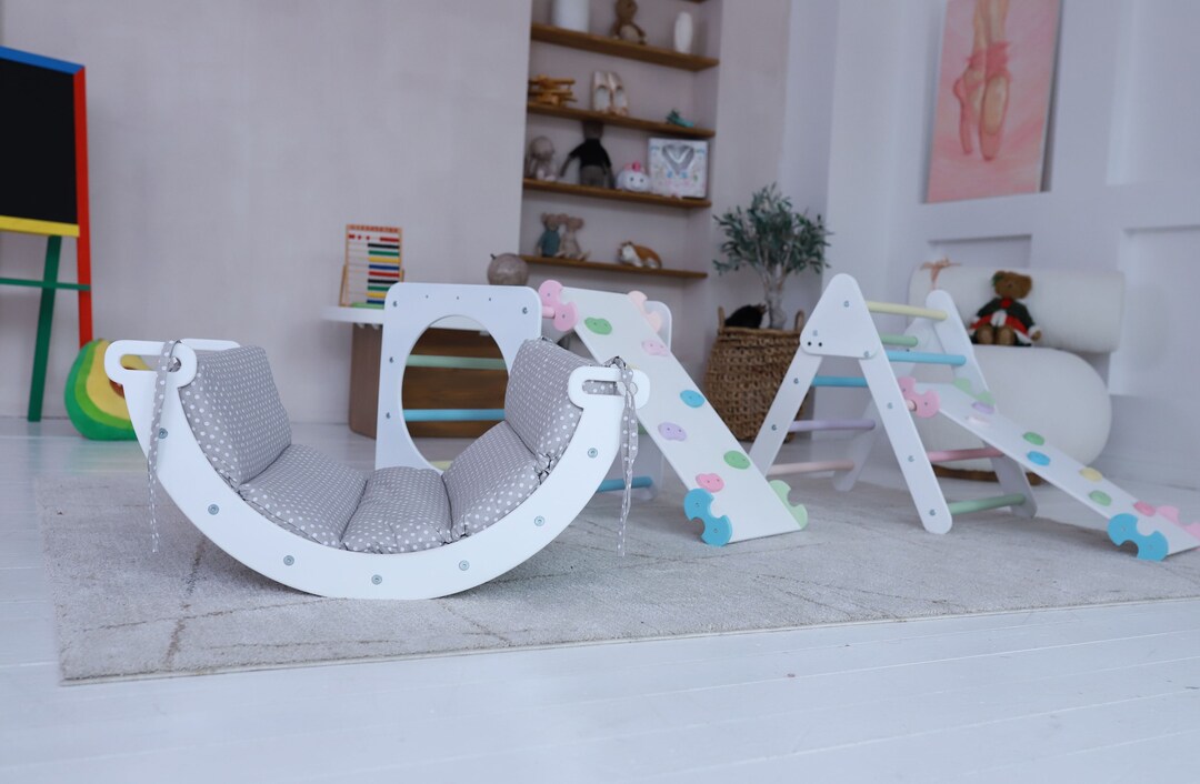 Pickle Triangle, Triangle and Ramp, Toddler Climbing Gym, Rock Climbing ...