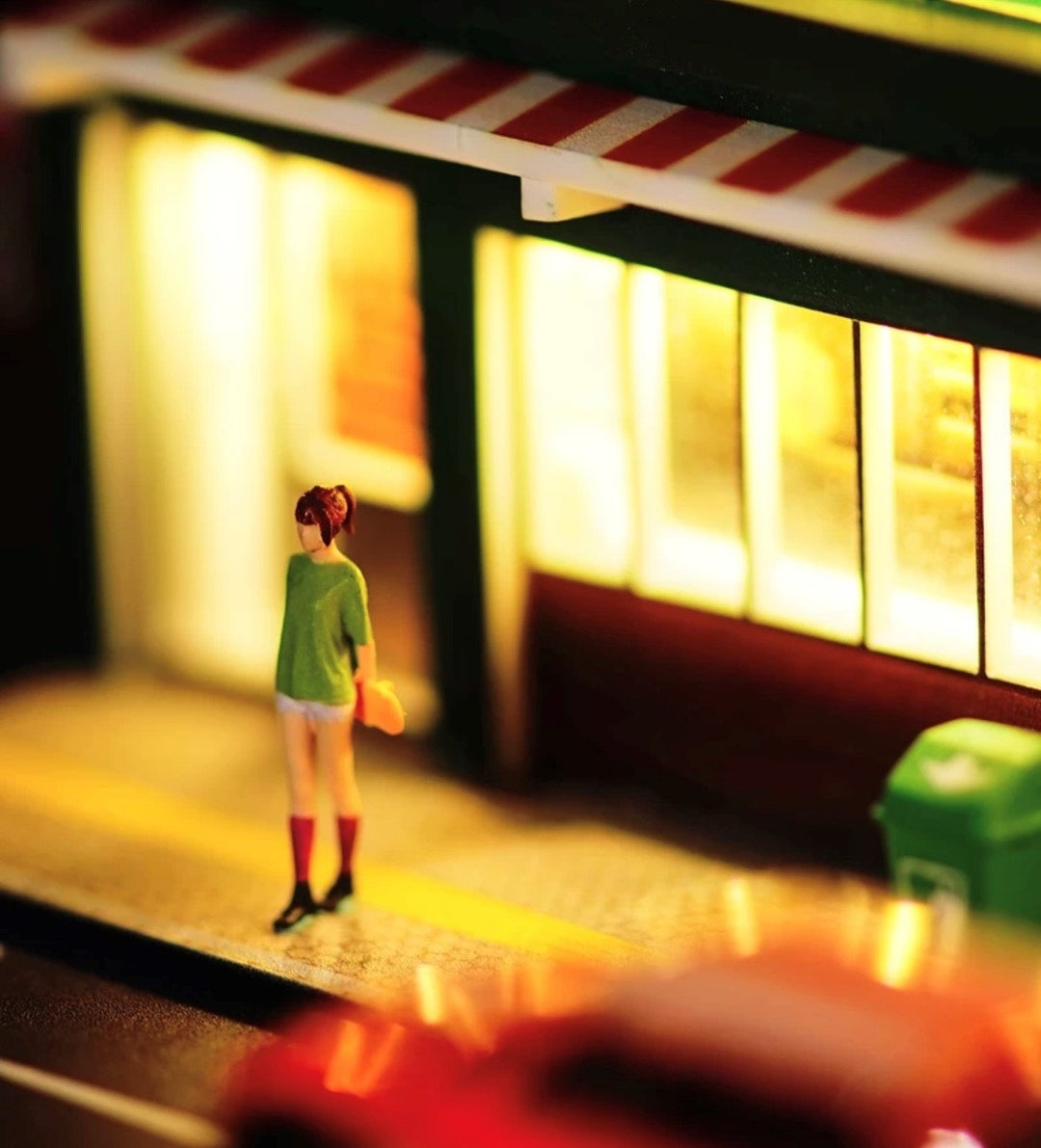 1:64 Character Girls Miniature Models, Street Scene Construction Props ...