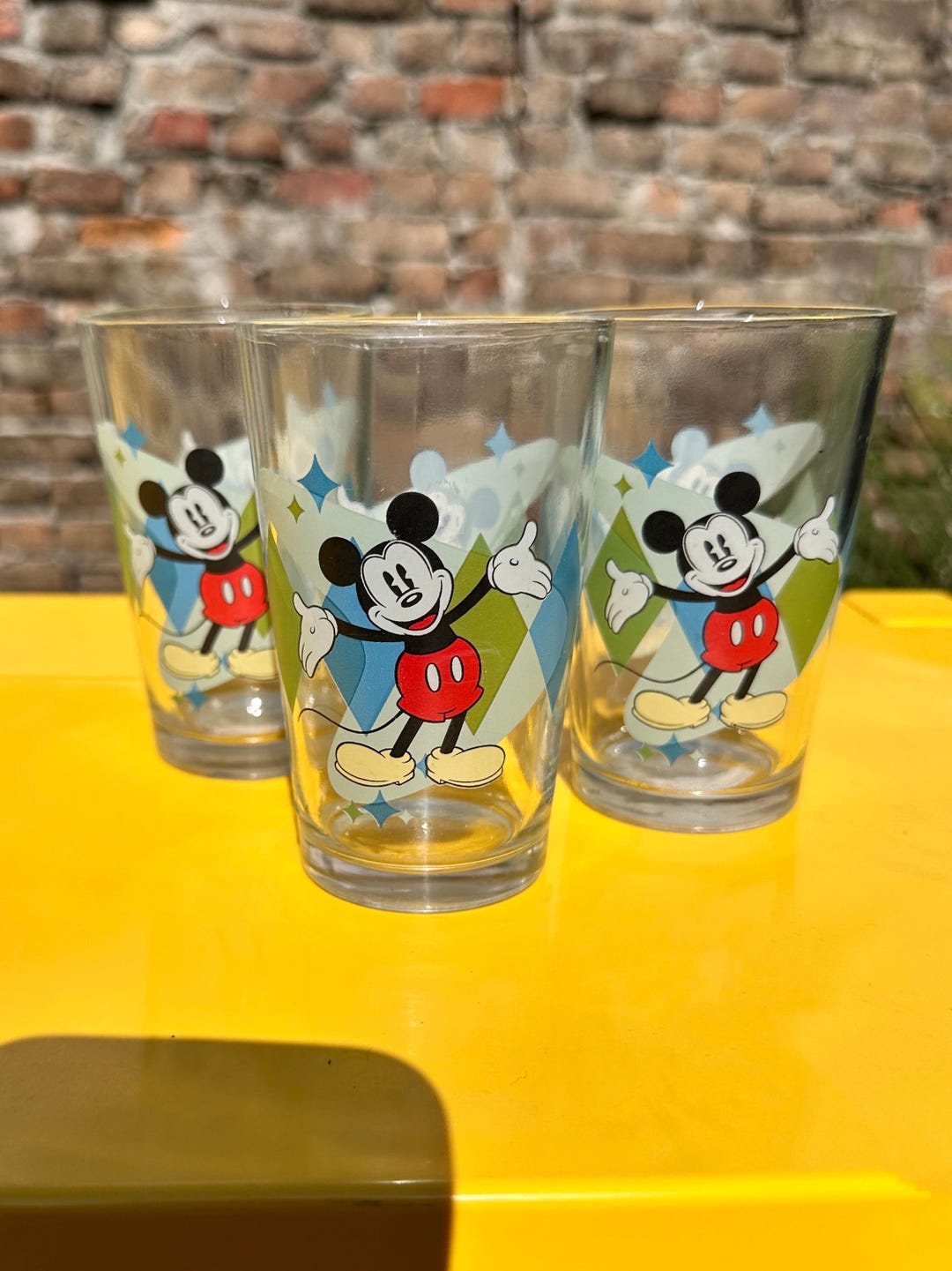 Vintage 3pc Set MICKEY MOUSE ATOMIC Glasses Mid Century - Etsy