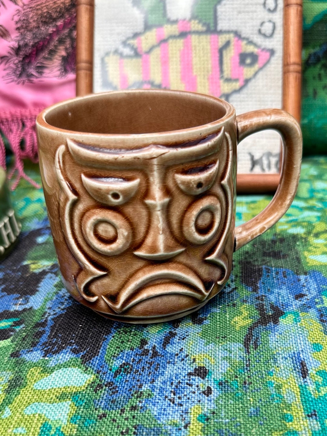 Vintage Mid Century Made in Japan TIKI MUG - Etsy