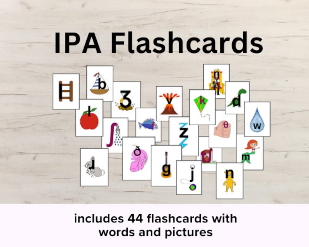 IPA Flashcards Downloadable International Phonetic Alphabet Flashcards IPA Cards Speech Therapy ...