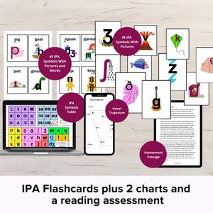 International Phonetic Alphabet Flashcard Bundle for Children and Adults | IPA Cards | Speech ...