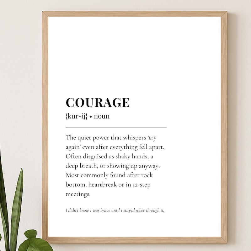 Courage Poster - Etsy