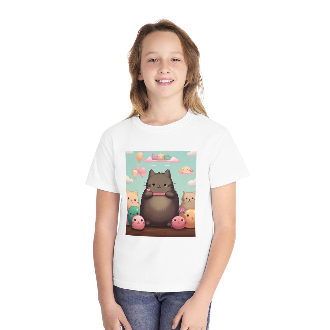 Pusheen T-shirt for Childs - Etsy