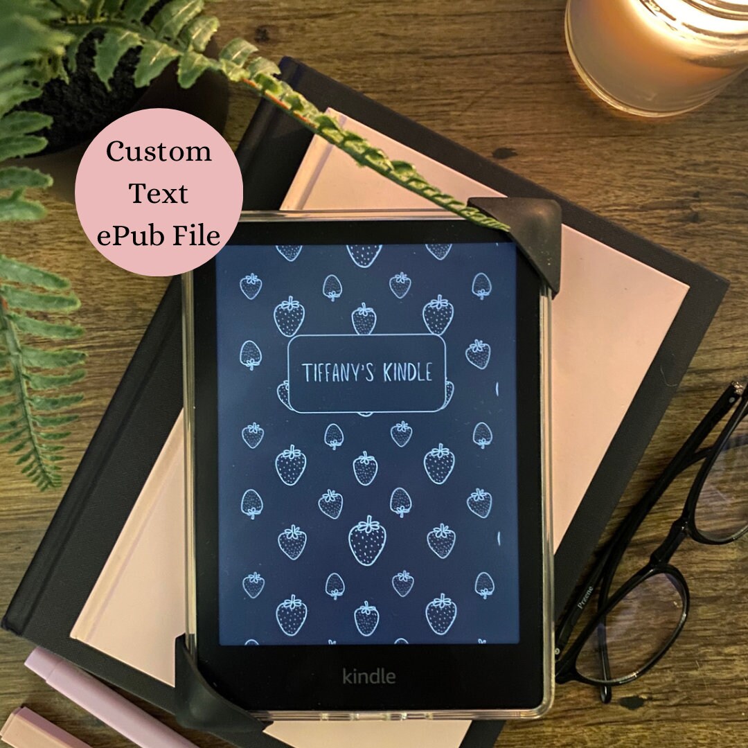 CUSTOM Kindle Lockscreen Strawberries-personalized Name Paperwhite Lock ...