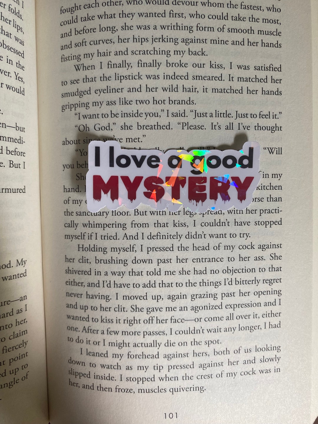 I Love a Good Mystery Sticker L Mystery Holographic STICKERS L Sticker ...