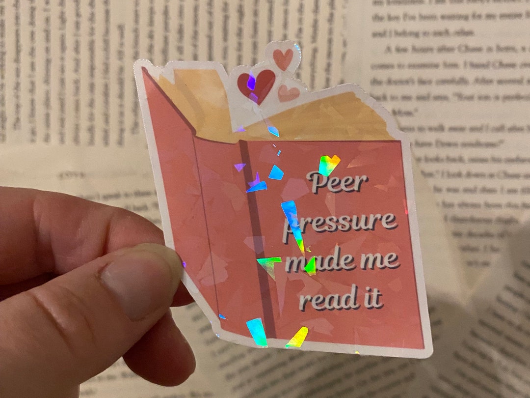 COQUETTE BOOK STICKER | Peer Pressure Made Me Read It Kindle Sticker ...