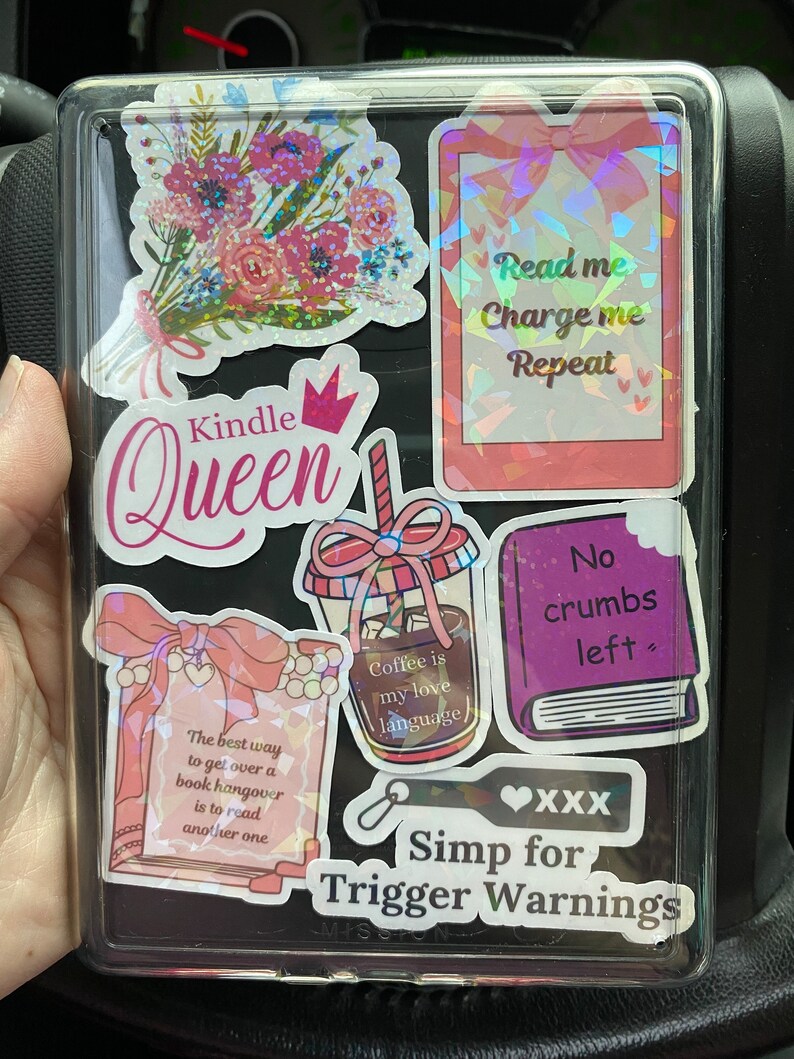 COQUETTE BOOK STICKER Peer Pressure Made Me Read It Kindle Sticker ...