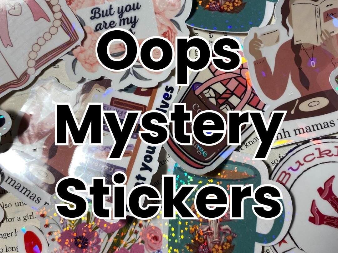 Set of OOPS STICKERS 5 Mystery Stickers Holographic Kindle Sticker ...
