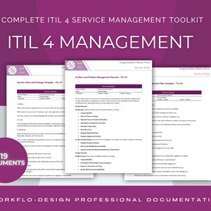 Complete ITIL 4 Service Management Toolkit: Implementation, Operation ...