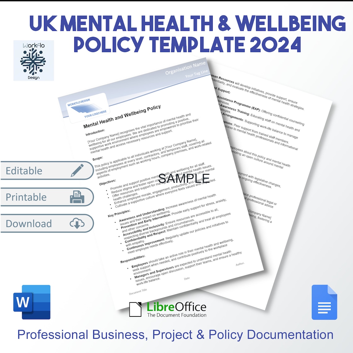 Comprehensive UK Business Mental Health & Wellbeing Toolkit: Policy ...