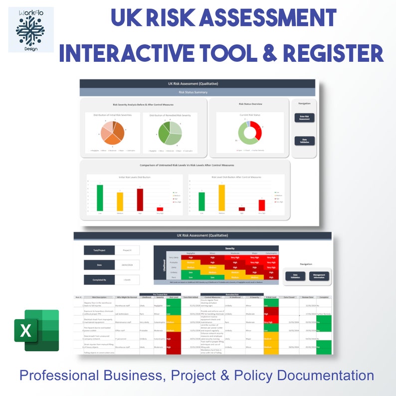 Comprehensive UK Risk Assessment Tool: Excel-based, Regulatory ...