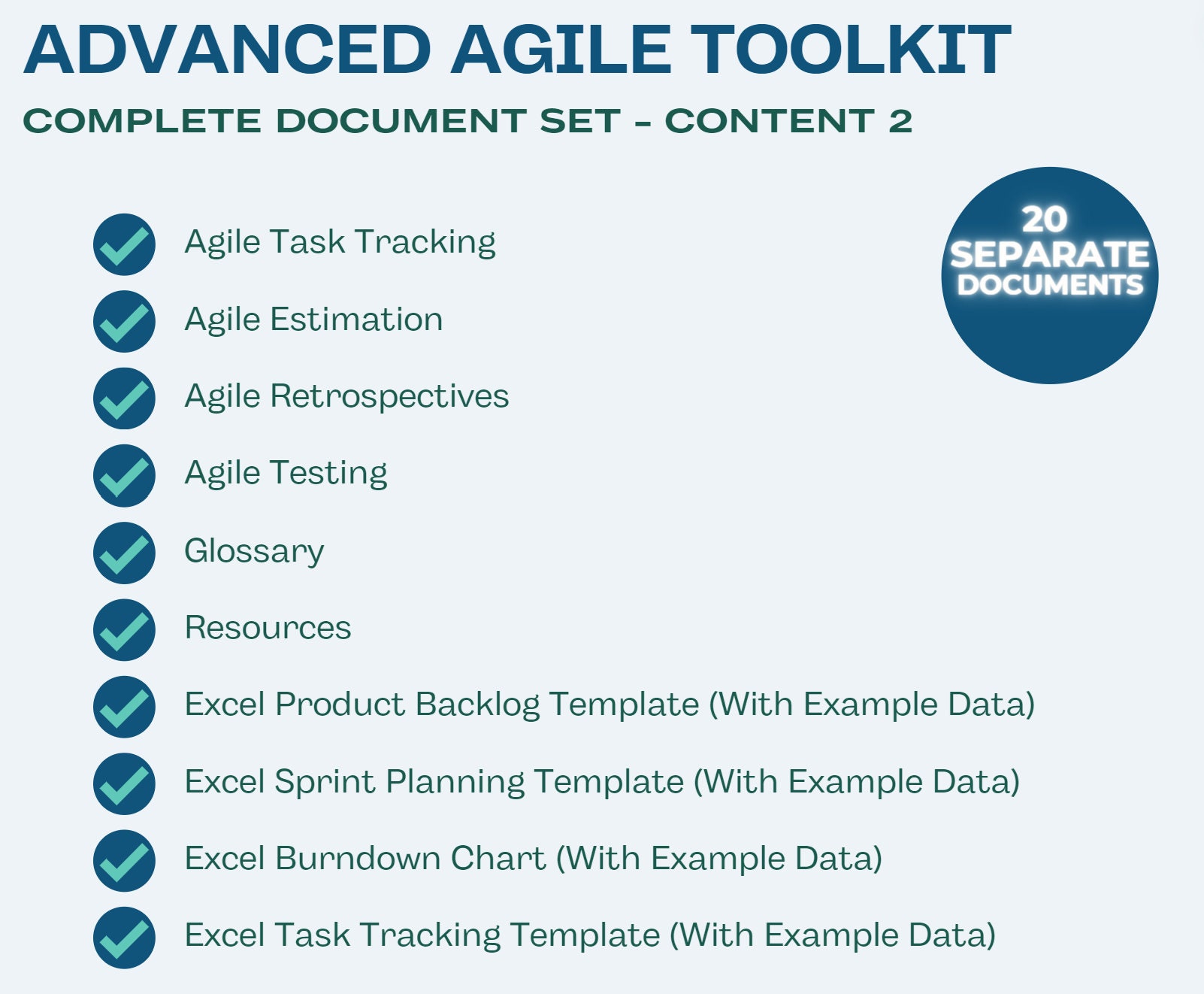 Complete Agile, Scrum, Kanban Compatible Document Set: Project ...