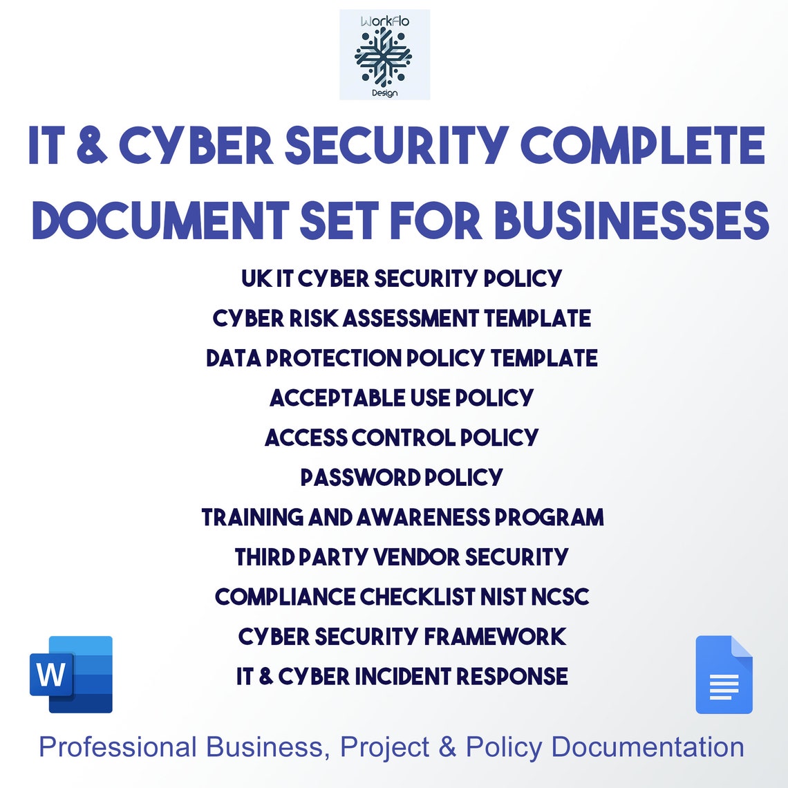 IT & Cyber Security Policy Comprehensive Document Templates Huge Set ...