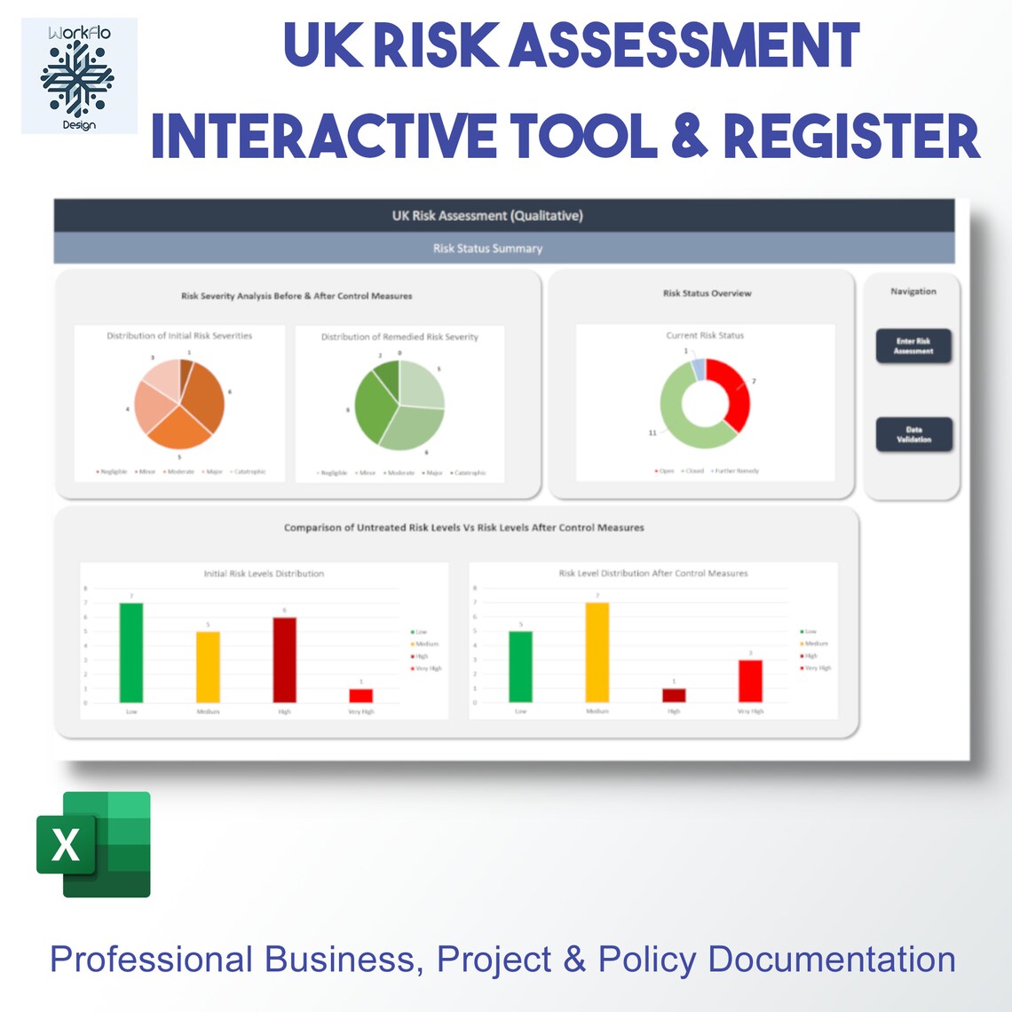 Comprehensive UK Risk Assessment Tool: Excel-based, Regulatory ...