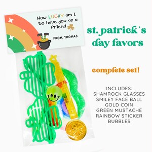 St Patricks Day Favor Bag | Lucky Loot Favor Bag | Classroom Favors for ...
