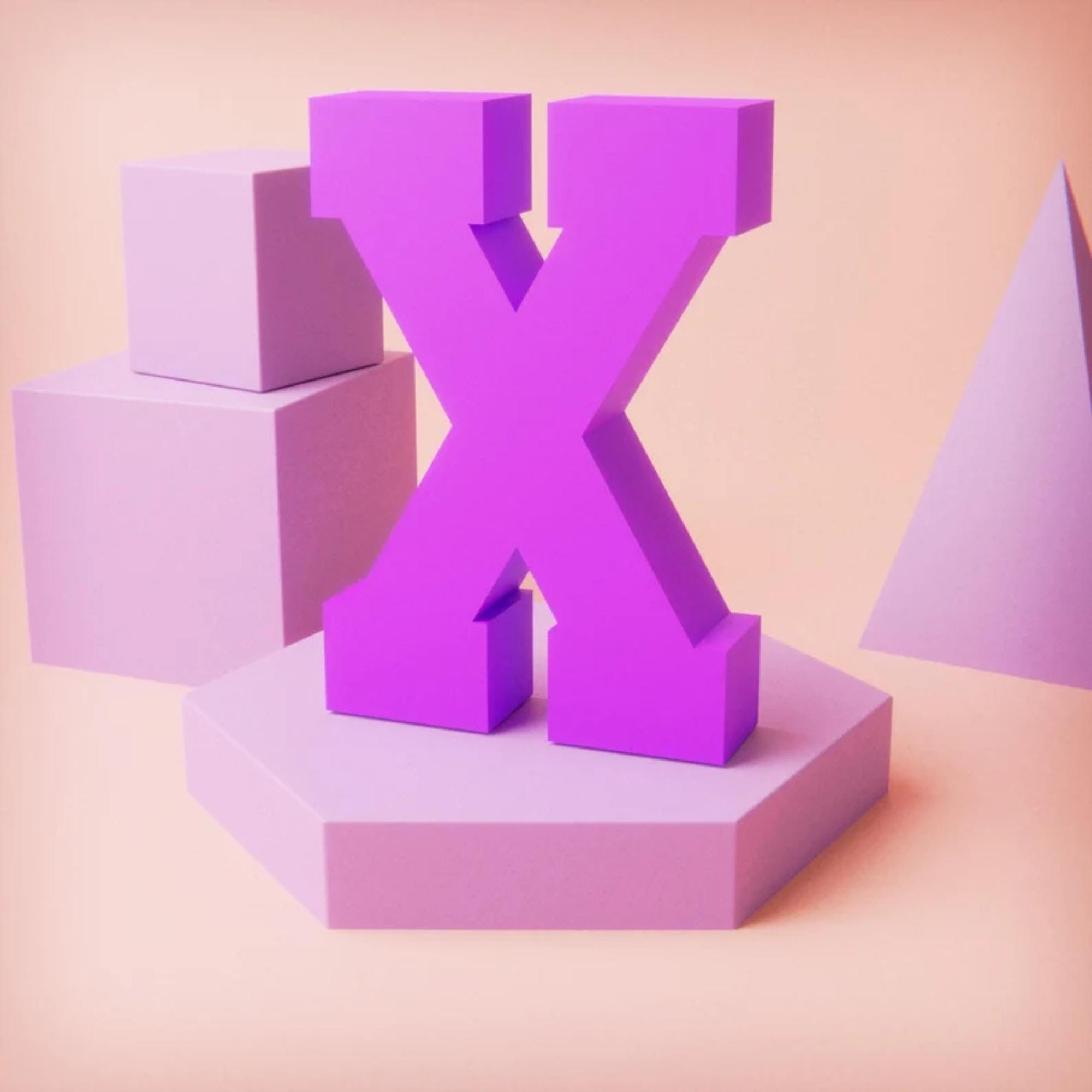 3D and 4D Letters and Numbers Templates A-Z & 0-9 | STUDIO and PDF ...