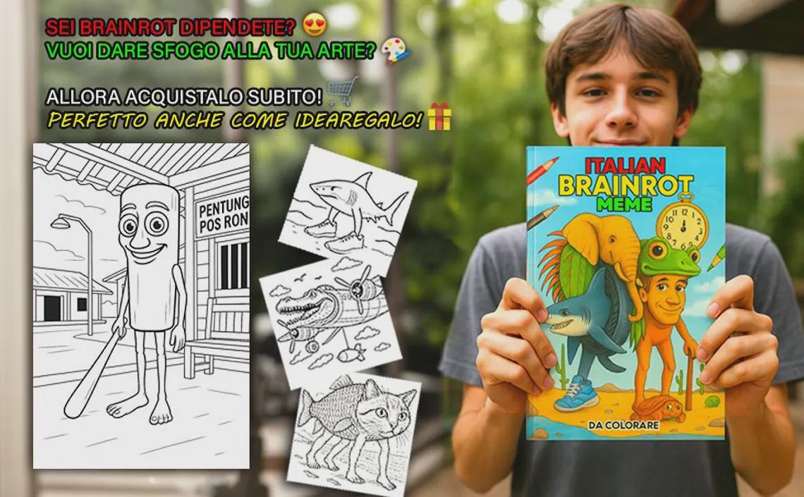 Tralalero Tralala Brainrot Coloring Pages for Kids – Digital Download ...