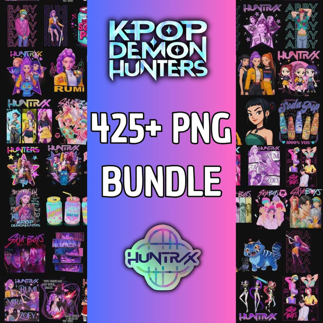 420+ Kpop Demon Hunters PNG Bundle Huntrix Saja Boys Clipart Rumi Mira Zoey Clipart K-pop Demon ...