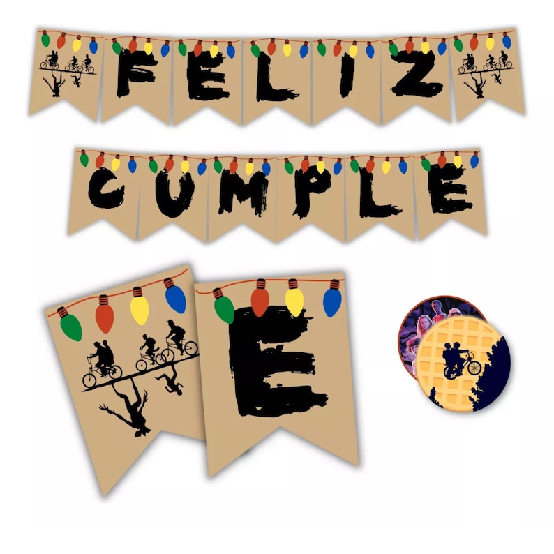Printable Stranger Things Birthday Banner - Custom Name & Phrase ...