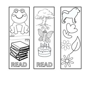 Printable Bookmarks ,color Your Bookmarks, Classroom Activity ...