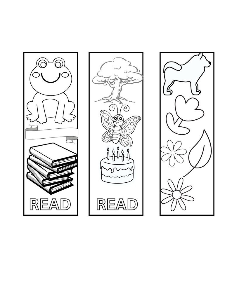 Printable Bookmarks ,color Your Bookmarks, Classroom Activity ...