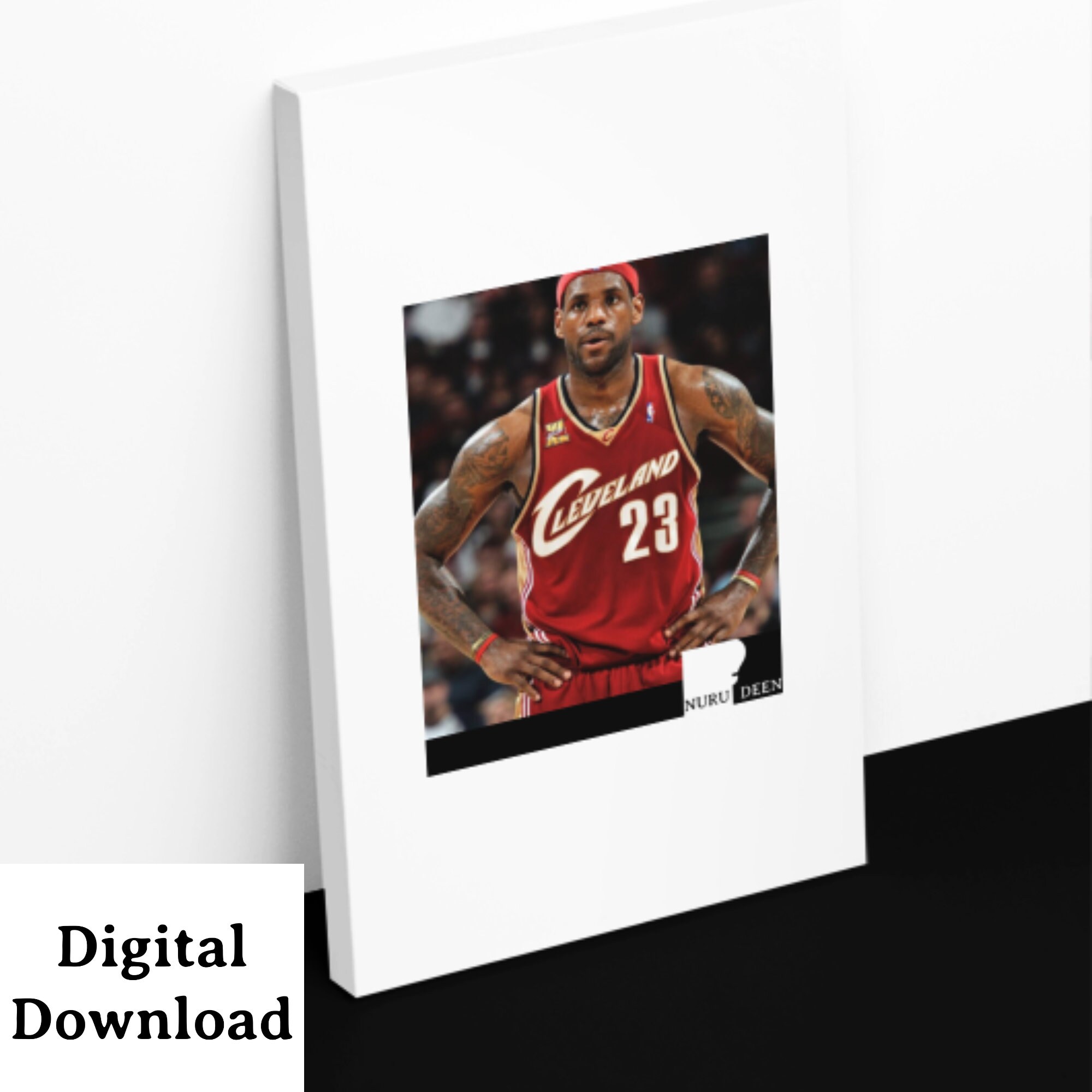 Lebron James Poster, Lebron James Print, Lebron James Wall Art ...