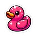 Pink, Duck, Sticker - Etsy