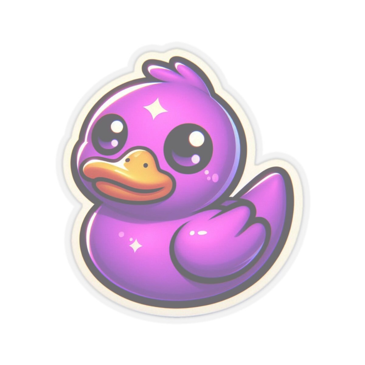 Purple, Duck, Sticker - Etsy