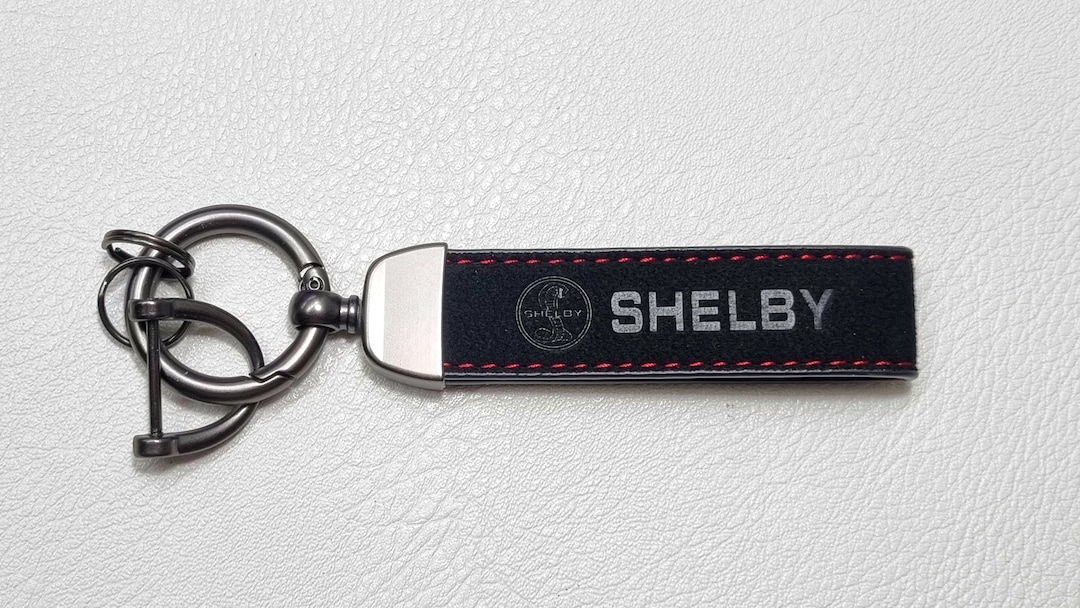 Mustang Shelby Keychain Leather Keyring Logo Gt500 Car Accessories Gift ...