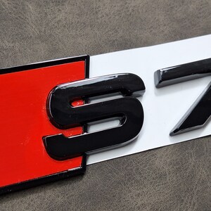 S7 Grille Badge Front Logo + S7 Emblem Rear Trunk Sticker Car ...