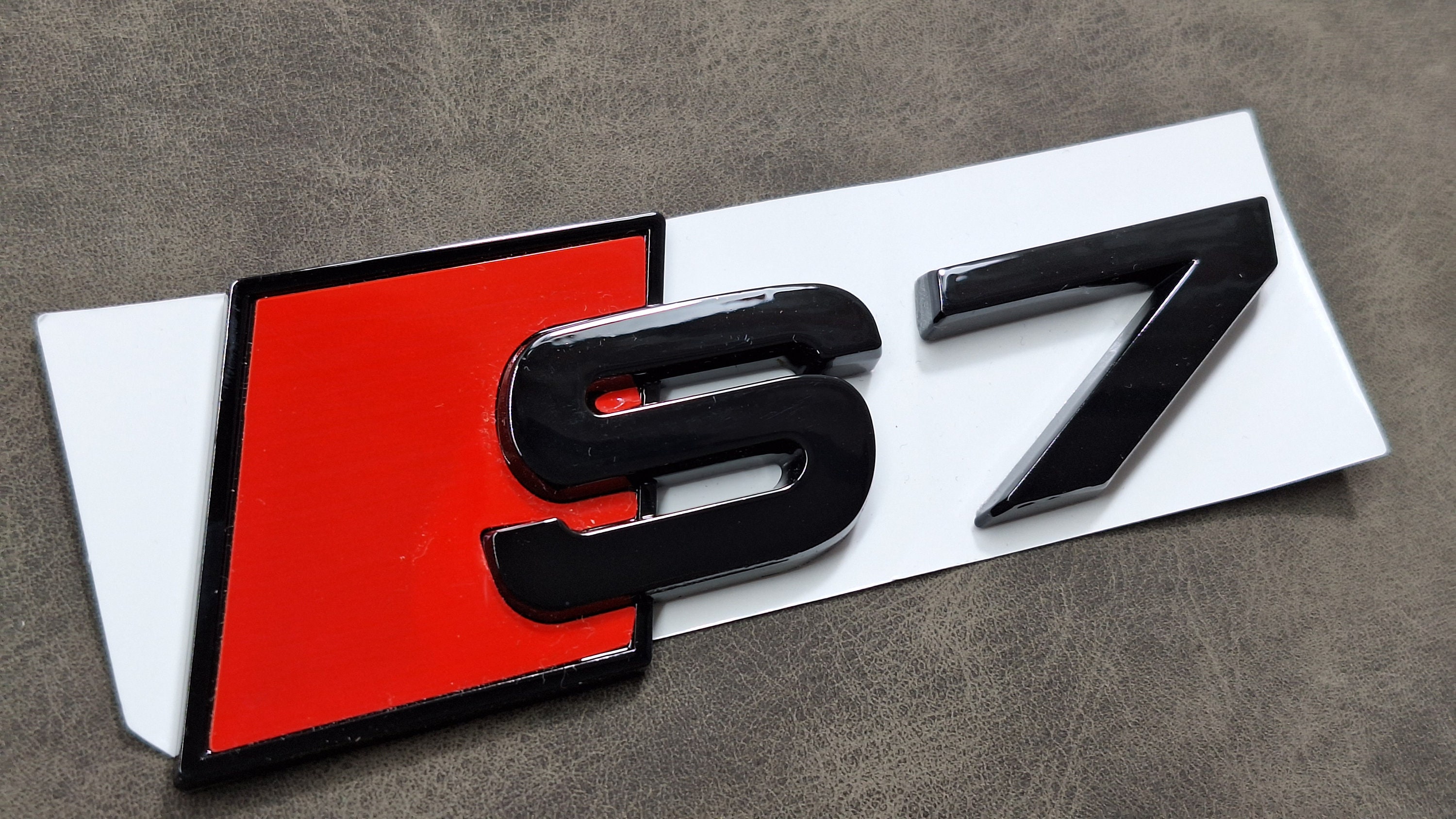 S7 Grille Badge Front Logo S7 Emblem Rear Trunk Sticker Car Accessories ...