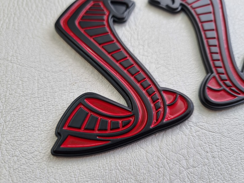 Mustang Shelby Cobra Emblem, Metal Fender Badge (2pcs) - Etsy