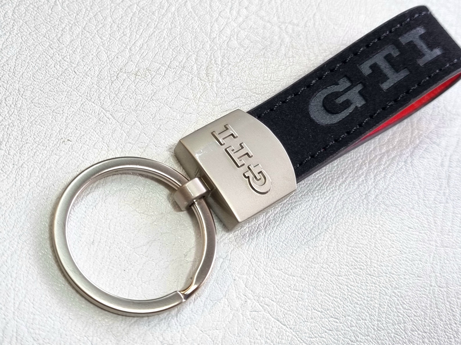 Gti Keychain Leather Logo Keyring Golf Mk7 Mk8 Mk6 Mk5 Polo Car ...