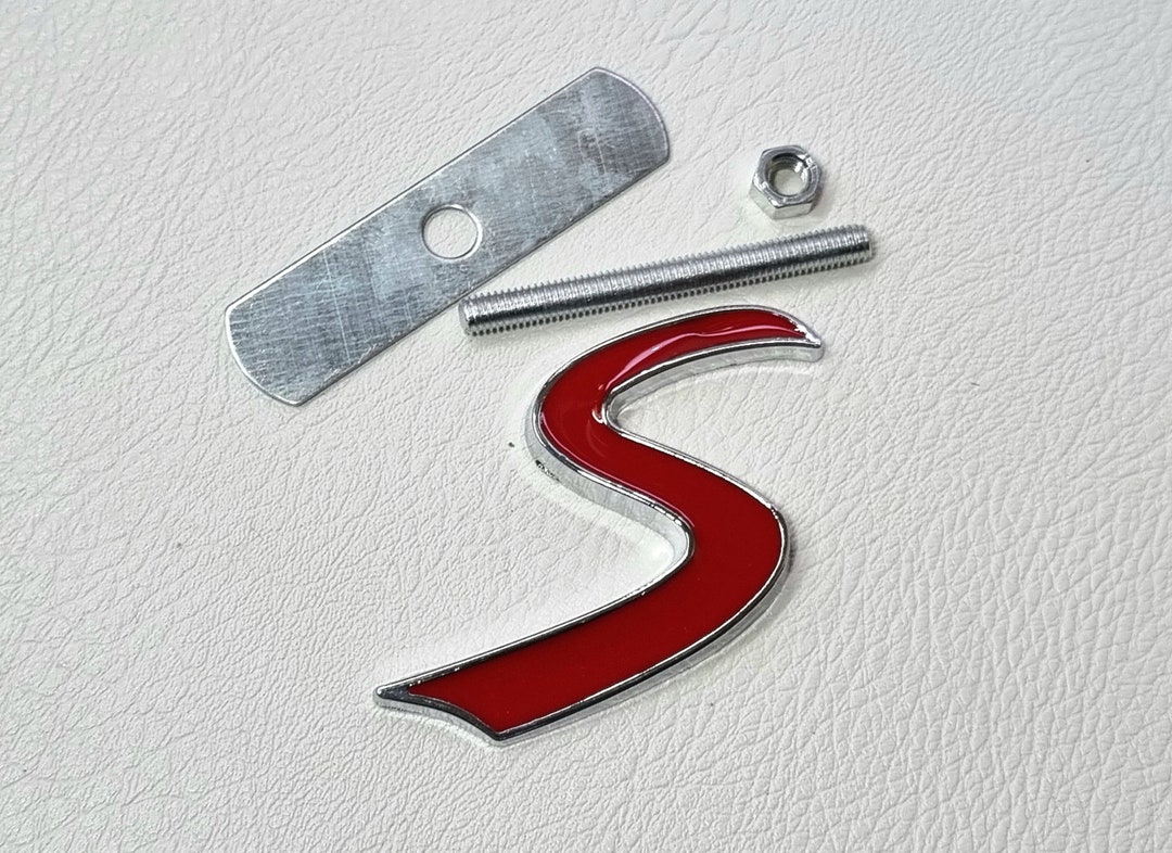 Cooper S Grille Badge Logo Silver Front Grill Emblem Mini JCW R53 R55 ...