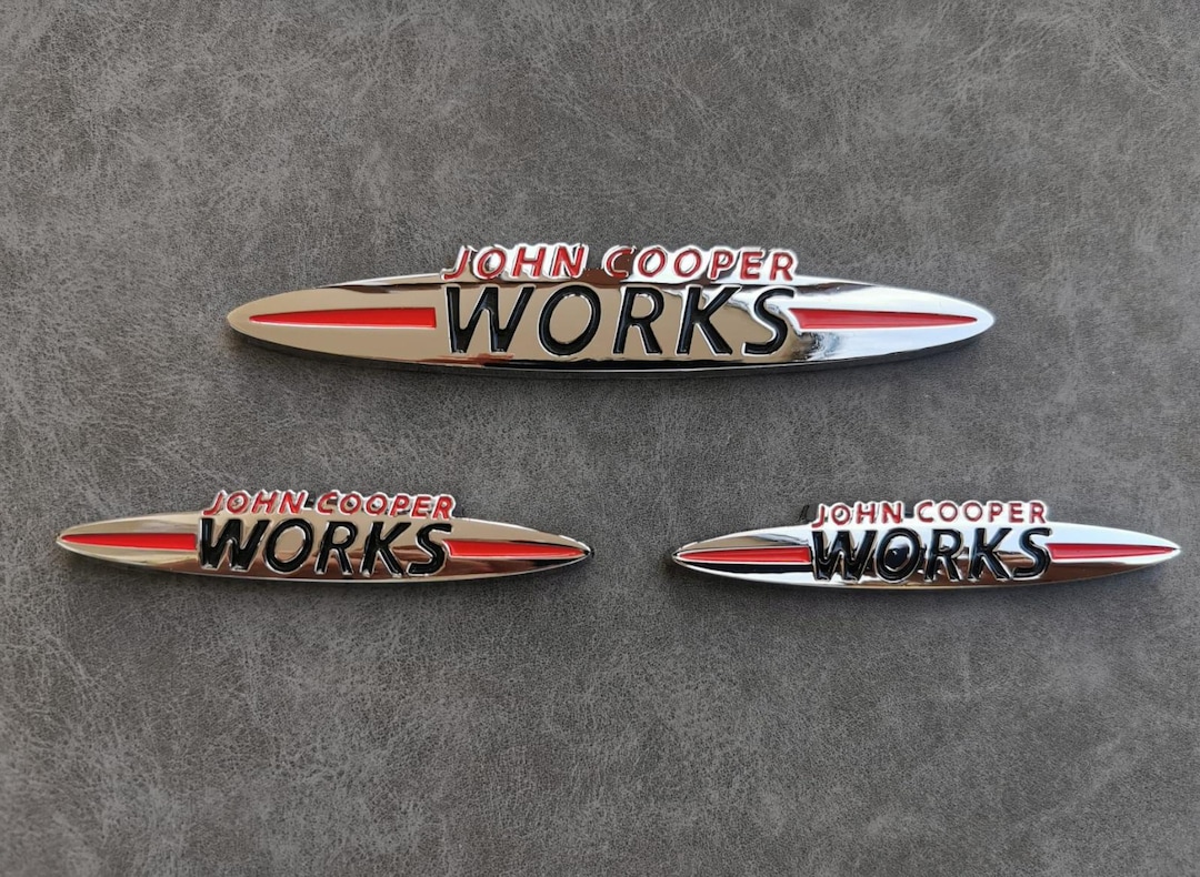 Emblema JCW Para Maletero Mas 2 Logos Laterales John Cooper Works ...