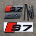 S7 Grille Badge Front Logo S7 Emblem Rear Trunk Sticker Car Accessories ...