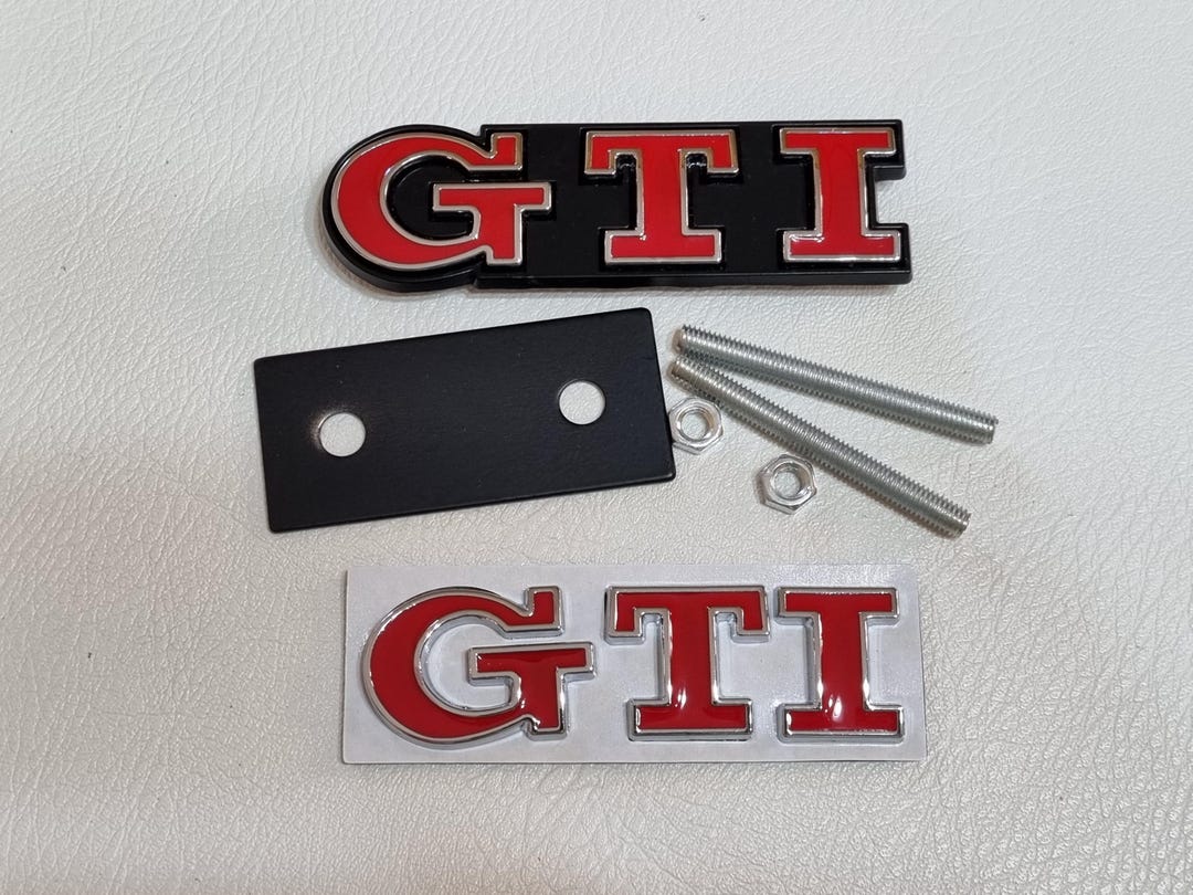 Gti Front Grill Badge + Gti Rear Trunk Logo Emblem Sticker Mk7 Mk6 Mk8 ...