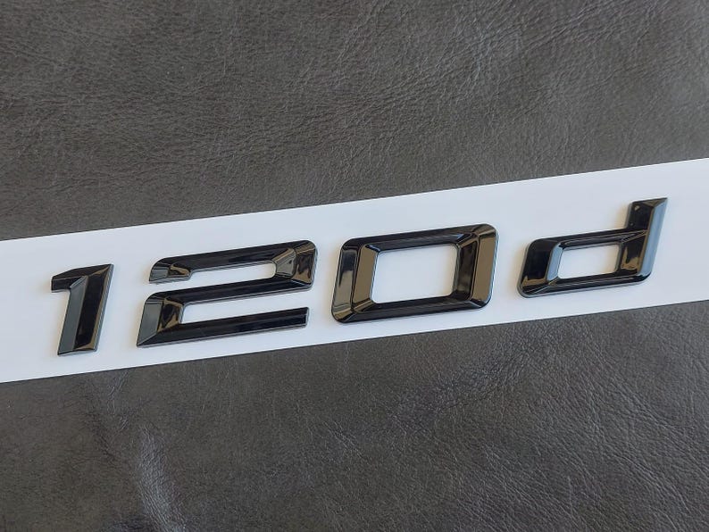 BMW 120d Emblema Letras Con Pegatina De Maletero Tapa Trasera Color ...