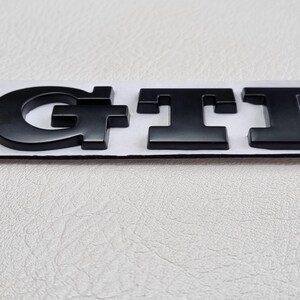 Gti Emblem Badge Black Rear Trunk Logo Sticker Polo Golf Mk7 Mk6 Mk8 ...