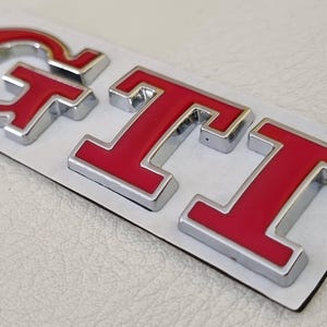 Gti Emblem Badge Red Rear Trunk Logo Sticker Polo Golf Mk7 Mk6 Mk8 Mk5 ...