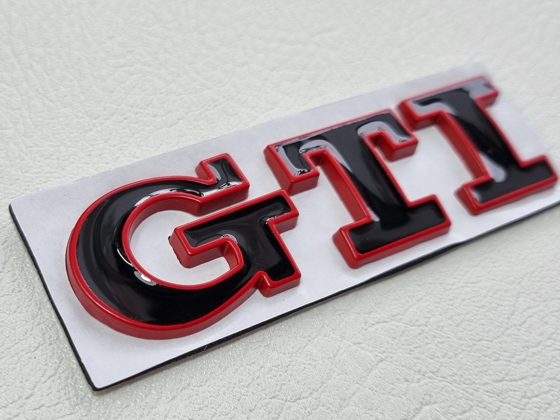 Gti Emblem Badge Rear Trunk Logo Sticker Polo Golf Mk7 Mk6 Mk8 Mk5 Car ...