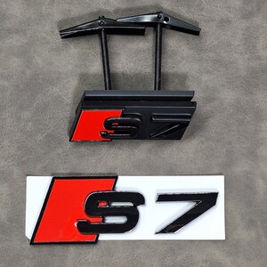 S7 Grille Badge Front Logo + S7 Emblem Rear Trunk Sticker Car ...