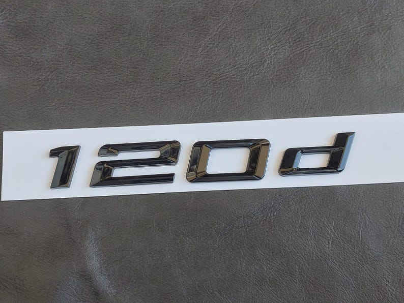 BMW 120d Emblema Letras Con Pegatina De Maletero Tapa Trasera Color ...