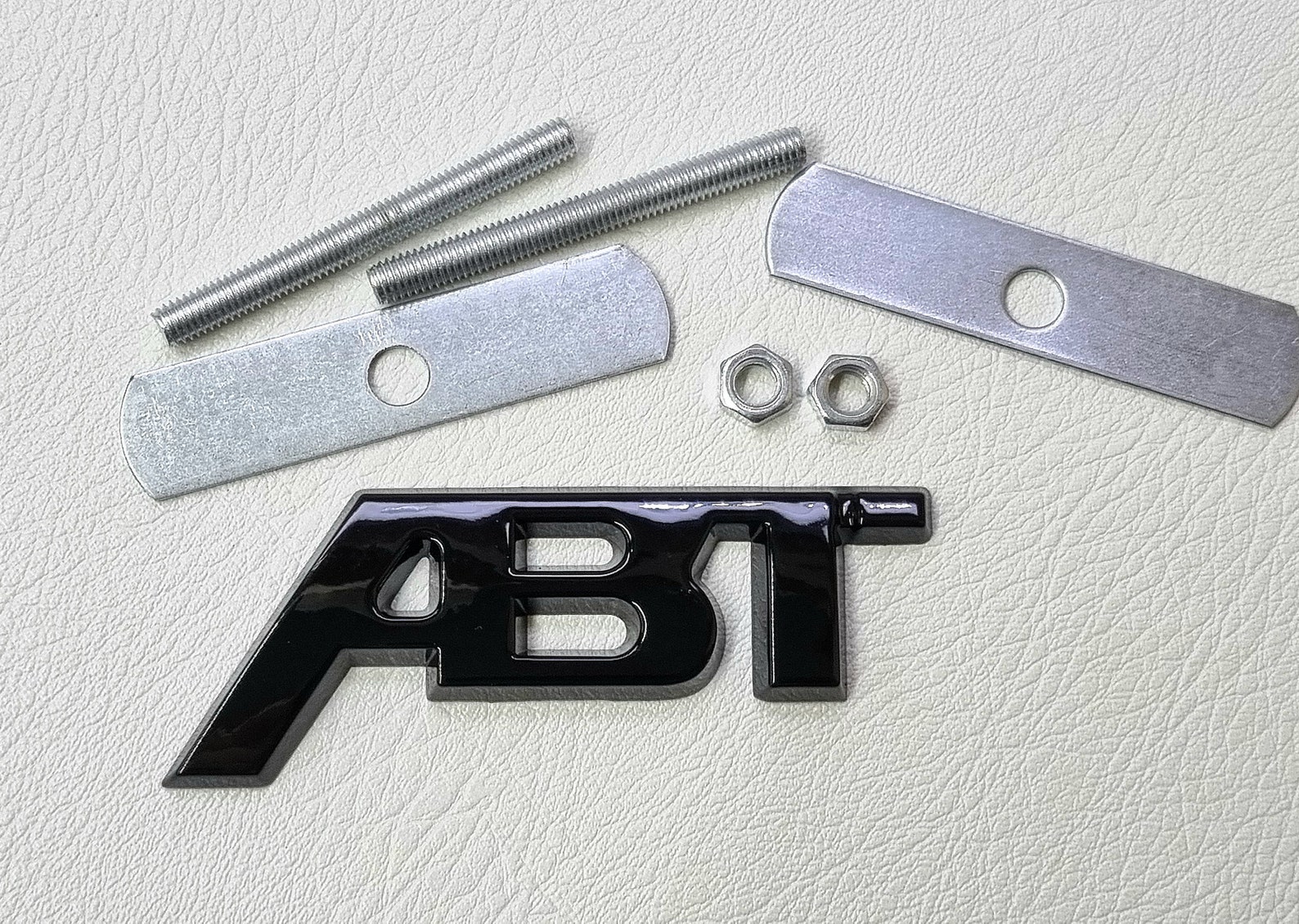 ABT Grille Badge + Logo Abt Emblem Rear Trunk Black Tailgate Sticker ...
