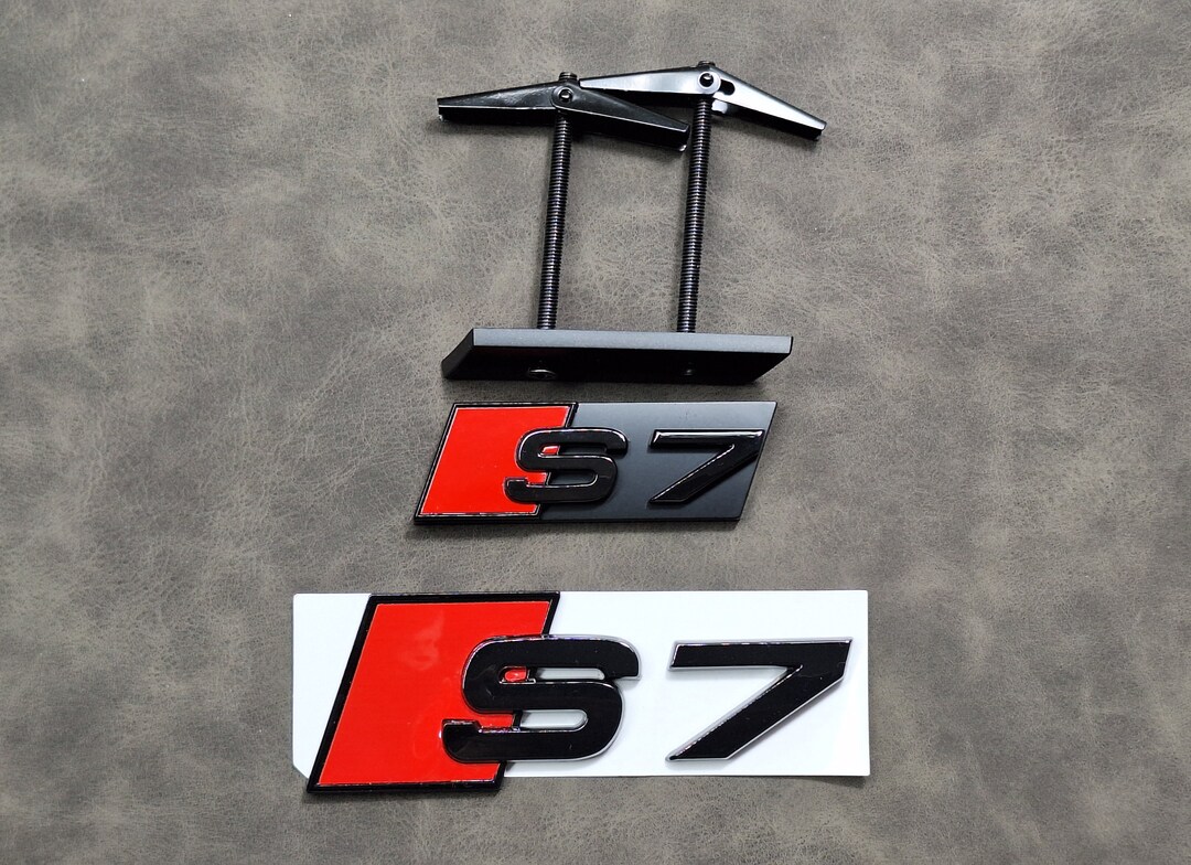 S7 Grille Badge Front Logo + S7 Emblem Rear Trunk Sticker Car ...