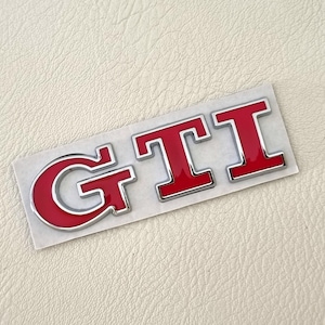 Gti Emblem Badge Red Rear Trunk Logo Sticker Polo Golf Mk7 Mk6 Mk8 Mk5 ...