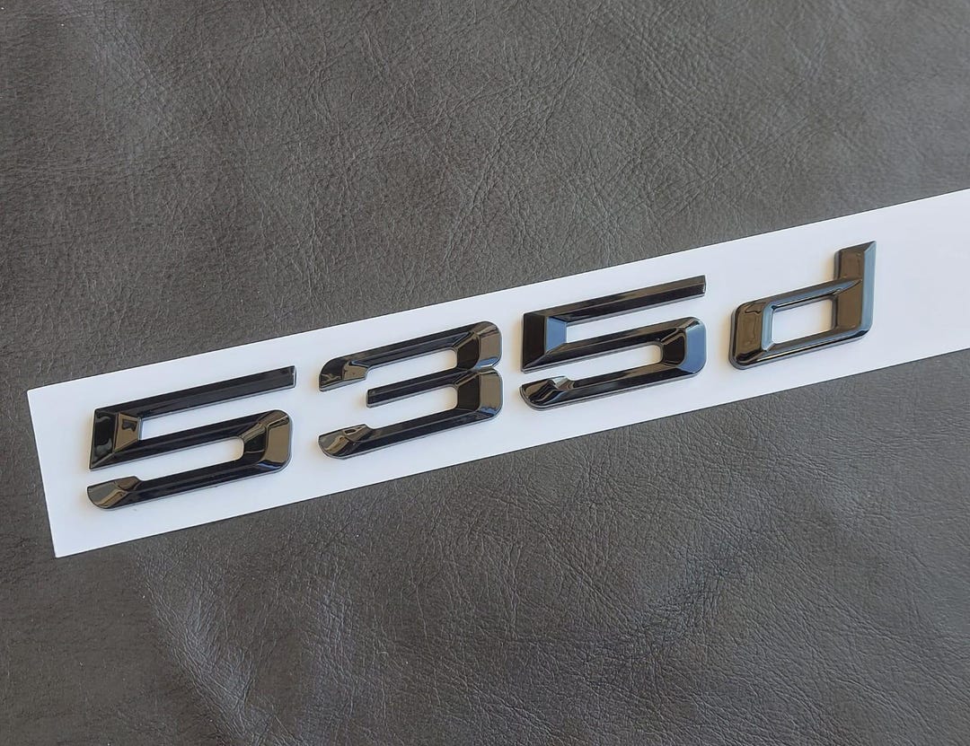BMW 535d Emblema Letras Con Pegatina De Maletero Tapa Trasera Color ...